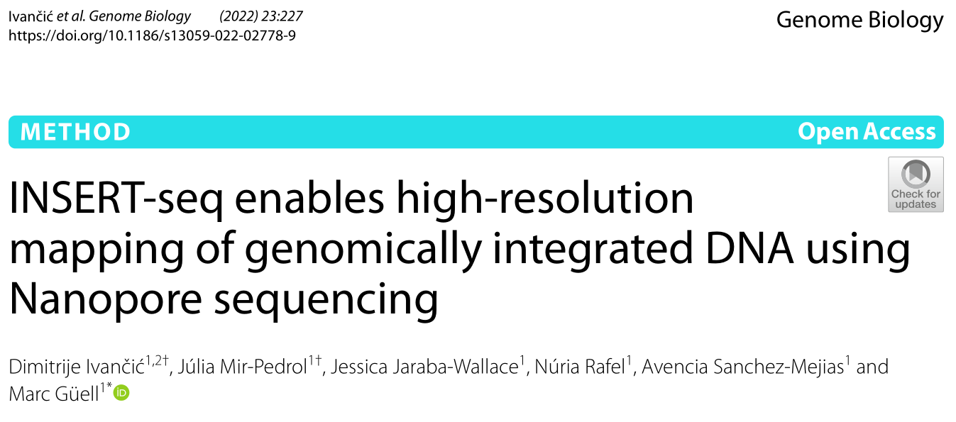 Genome Biology | 稳健、快速、低成本！INSERT-seq方法可对DNA整合特征进行高分辨率定位 – SEQ.CN
